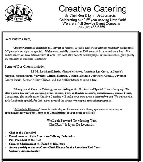 Catering Proposal Template Parahyena