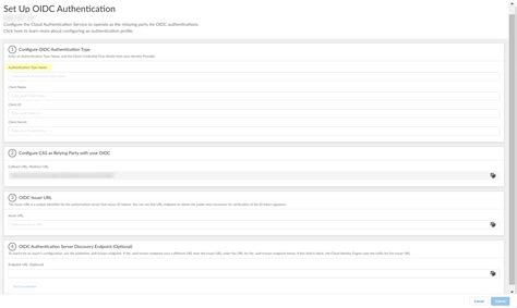 Configure An Oidc Authentication Type