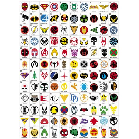 Superhero Logo Svg Bundle Superhero Characters Svg Marvel Inspire
