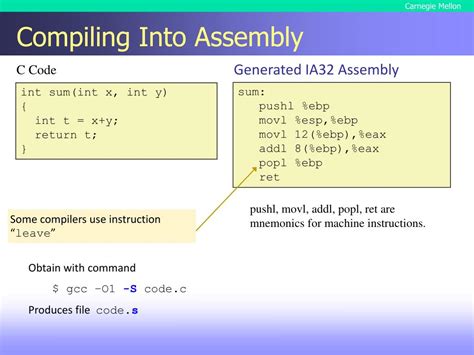 ppt introduction to assembly language ia32 powerpoint presentation