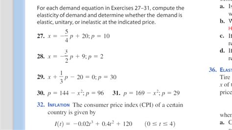 Solved For Each Demand Equation In Exercises Compute Chegg
