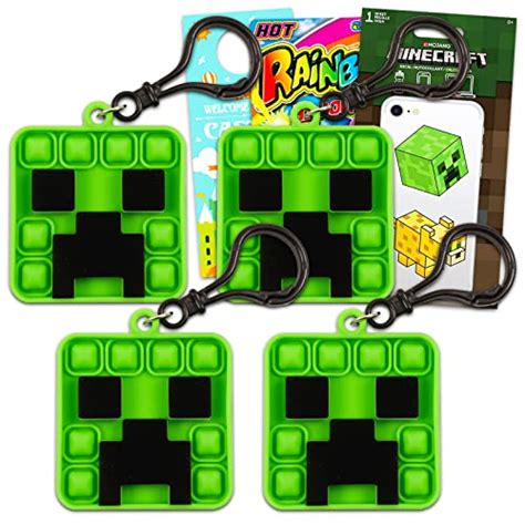 Minecraft Mojang Minecraft Pop Fidget Toys Set Bundle Including 4 Minecraft Creeper Fidget