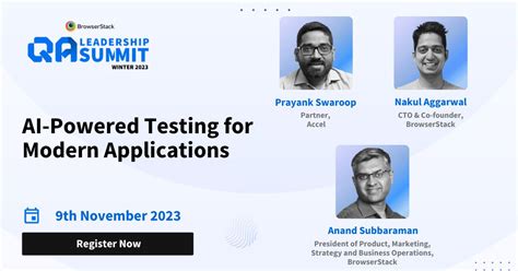 Browserstack On Linkedin Qa Leadership Summit Winter 2023 Edition Virtual Event By Browserstack