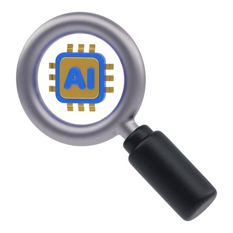 Premium Photo Ai Magnifying Glass 3d Icon