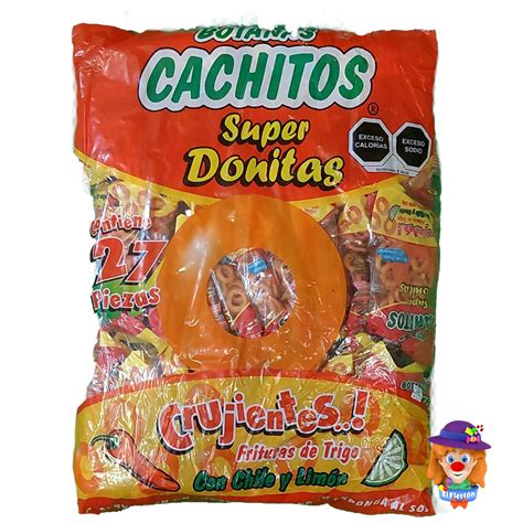 Super Donitas Cachitos 27 Pzs 675 Grs Dulcerías El Fiestón