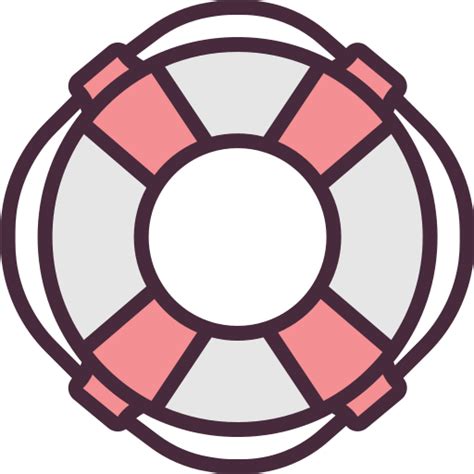 Life Ring Preserver Lifeguard Help Buoyancy Rescue Icon