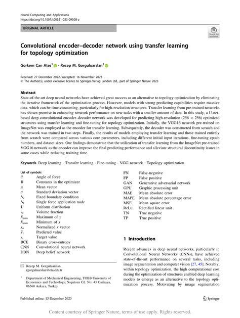 Convolutional Encoderdecoder Network Using Transfer Learning For