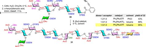 Synthesis Of The Dodecasaccharide Scaffold 31 Via [6 6] Glycosylation Download Scientific Diagram