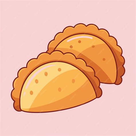 Stylized Empanadas Vector Clip Art Perfect For Graphics And Design