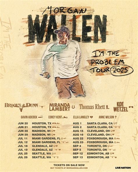 Morgan Wallen Sets 2025 Tour Reveals Title Of 4th Studio Album