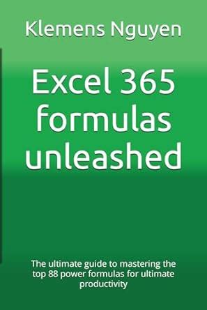 Amazon Excel Formulas Unleashed The Ultimate Guide To Mastering The Top Power
