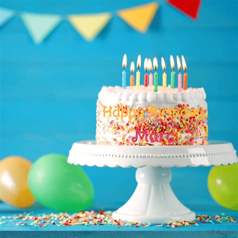 🎂 Happy Birthday Marc Cakes 🍰 Instant Free Download Cakeiy
