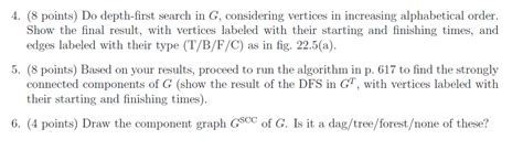 solved exercise 2 depth first search topological sort and