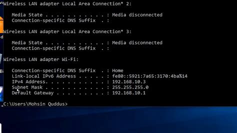 How To Find Ip Address Gatewayipv4 Ipv6subnet Mask With Cmd In