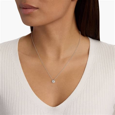 Bezel Diamond Pendant In Platinum Setting