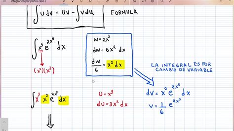 Integracion Por Partes Y Cambio De Variable Youtube