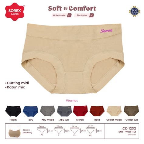 Jual Sorex Cd Basic Midi Katun Mix Strecth 1232 Shopee Indonesia