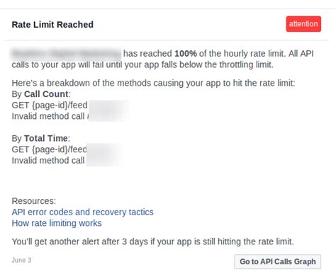 facebook api calls rate limit reached stack overflow