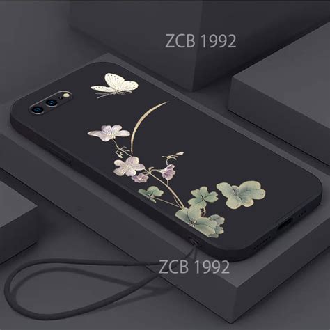 Ultrathin Casing Vivo Y S Y A Y Phone Case Tpu Flower Butterfly Shock Absorbing Soft Cover