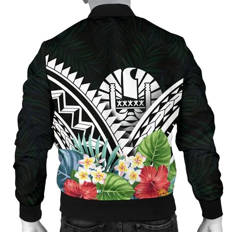 Tahiti Bomber Jacket Tahiti Caledonia Coat Of Arms And Polynesian