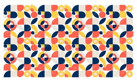 Premium Vector Abstract Seamless Geometrical Pattern With Colorful Sector