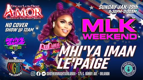 Mlk Weekend Mhiya Iman Lepaige Rupauls Drag Race