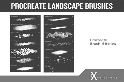 Procreate Landscape Brushes Design Cuts