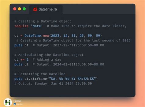 Time Travel With Ruby The Tech Behind Datetime Humive Posted On The