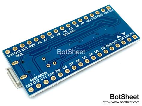 Arduino Nano Every 開發板 BotSheet