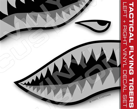 Shark Teeth Decal