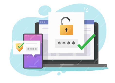 Premium Vector 2fa Authentication Password Secure Notice Login