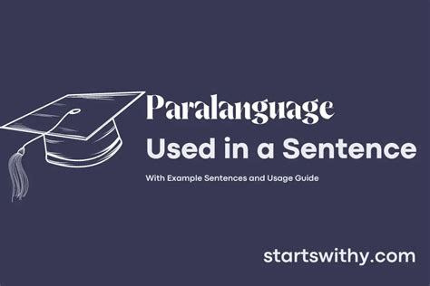 Paralanguage In A Sentence Examples 21 Ways To Use Paralanguage