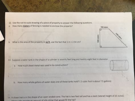 Solved Use The Not To Scale Drawing Of A Piece Of Chegg