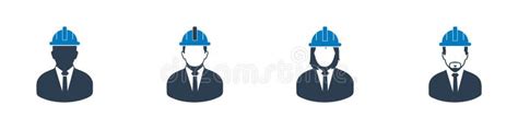 Civil Engineer Icon Set Stock Vector Illustration Of Text 332522006