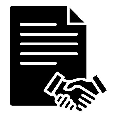 Contracts Icon Line Vector Illustration 39885491 Vector Art At Vecteezy