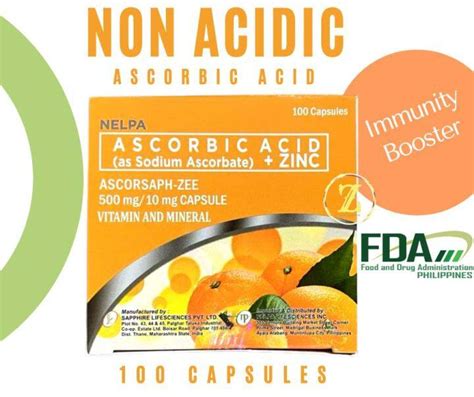 Vitamin C Sodium Ascorbate Non Acidic Supplement Immunity Booster