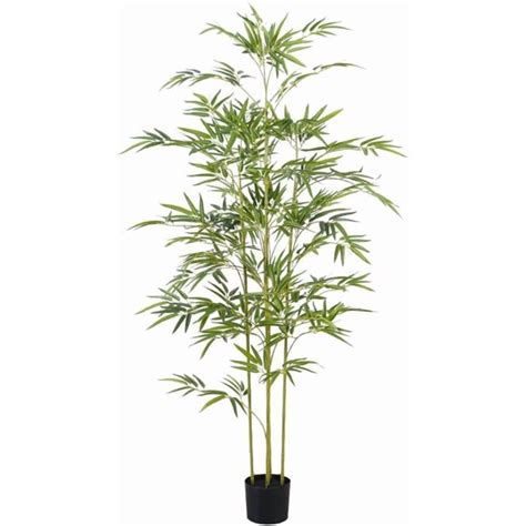 Rugerasy Artificial Bamboo Tree 4ft Tall Natural Bamboo Trunk Fake