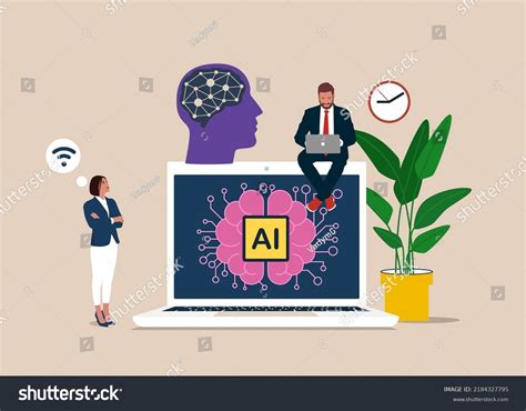 Artificial Intelligence Ai Machine Learning Analysis เวกเตอร์สต็อก ปลอดค่าลิขสิทธิ์