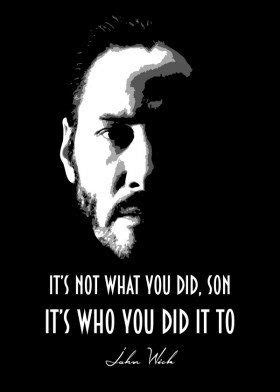 John Wick On Poster Displate Black Popart Collection Joker