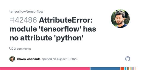 AttributeError Module Tensorflow Has No Attribute Python Issue Tensorflow