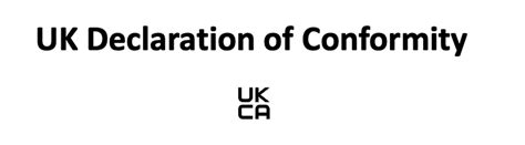 Product Regulatory Compliance Uk Declaration Of Conformity Doc