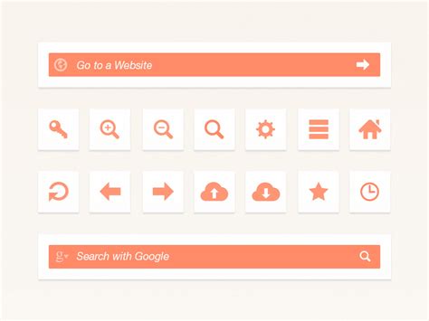 Web Browser Ui Elements By R M Dribbble