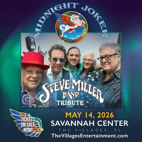 Midnight Joker Steve Miller Tribute Tickets Savannah Center The
