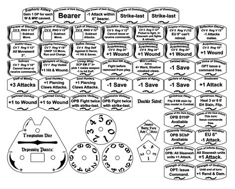 Depraved Army Token Set