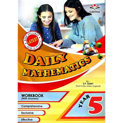 [sb] Daily Mathematics Workbook Year 1 2 3 4 5 6 Geetha Lazada