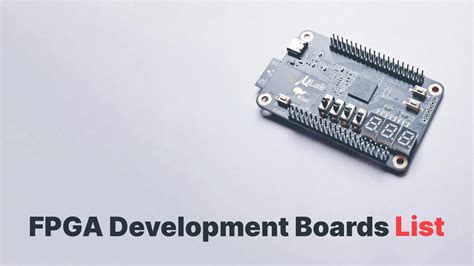 Fpga Dev Boards List