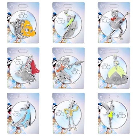 Disney 100 Sculpted Pin Series Wave 2 At Pink A La Mode Disney Pins Blog