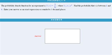 Solved PROBABILITY The Probability Density Fimction For An Chegg Com