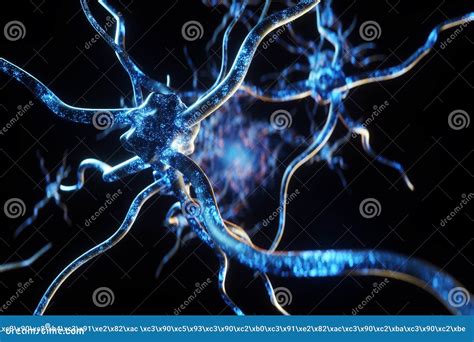 Synapse And Neurons In The Human Brain Sending Chemical And Electrical Signals Human Nervous