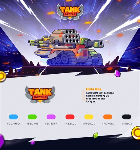 TankBattle Game Project UI UX On Behance